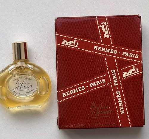 Hermes parfum d'hermes edt 5 мл винтаж коробка