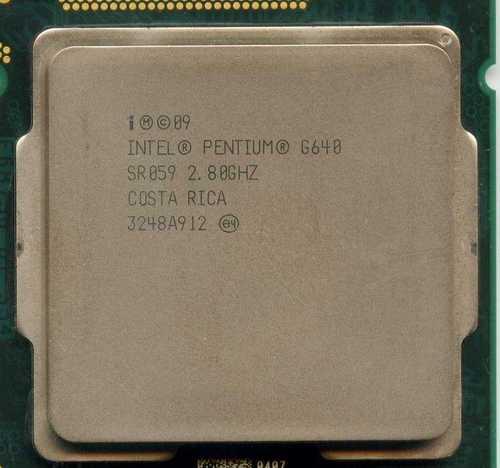 Процессор Intel Pentium G640 2,8 GHz Socket 1155