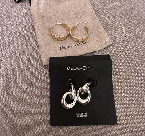 Massimo dutti серьги (2 пары)