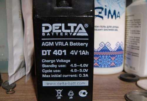 Аккумулятор delta AGM vrla DT 401 4V 1Ah
