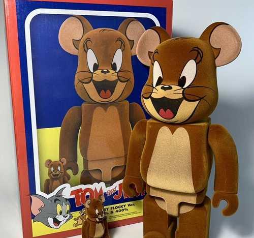 Bearbrick Jerry Flocky 400%&100%