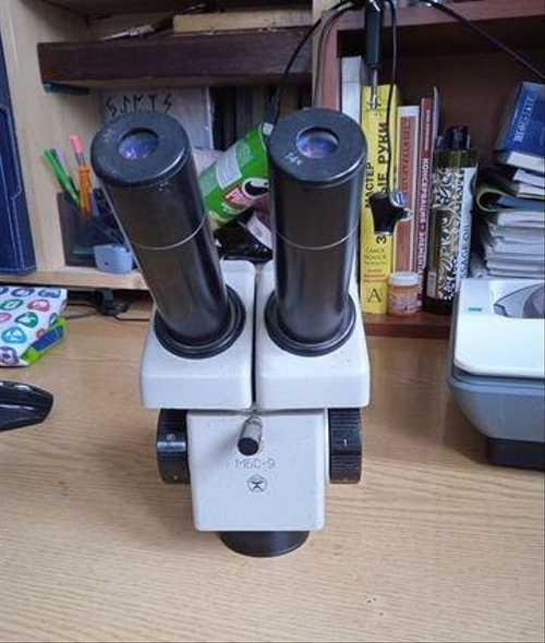 Микроскоп мбс-9 верхняя часть. С оптикой