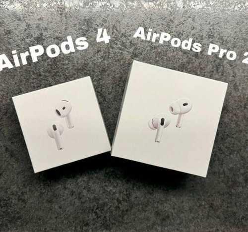 Наушники Airpods 4/Pro2 адаптивный звук  гарантия