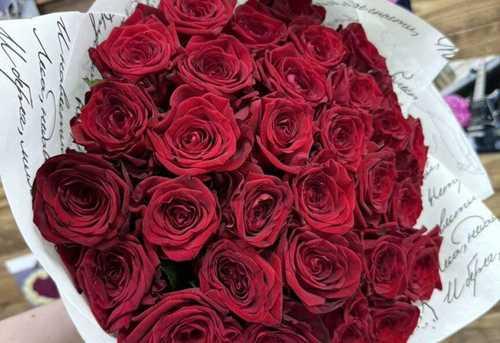 Бордовая роза 50 см с доставкой букеты роз