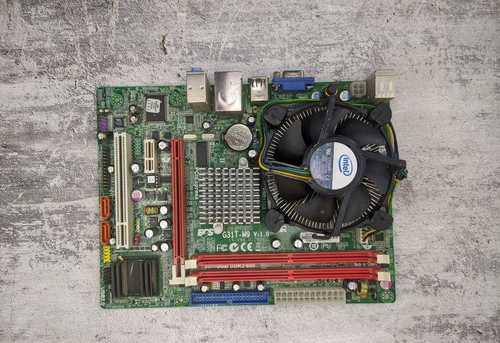 Комплект ECS G31T-M9 + Intel CoreDuo E6300