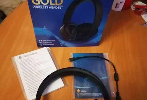 Беспроводные наушники Gold для PlayStation 4