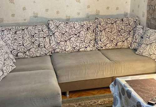 Большой угловой диван бу раскладной