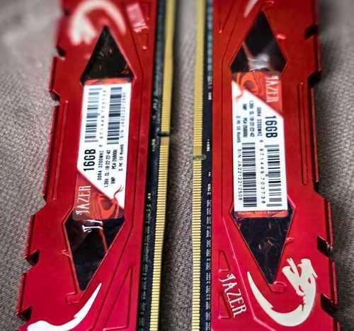 Оперативная память DDR4 Jazer 16 GB 3200 MHz