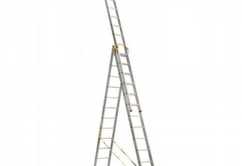 Алюминиевая трехсекционная лестница Алюмет Серия Р