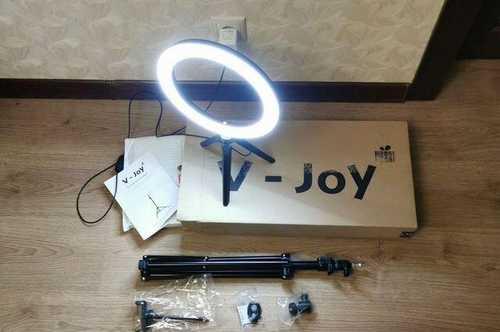 Кольцевая лампа 26 см V-Joy, два штатива