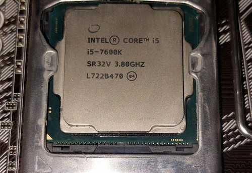 Процессор intel core i5-7600k 3.80+asus Z170-P