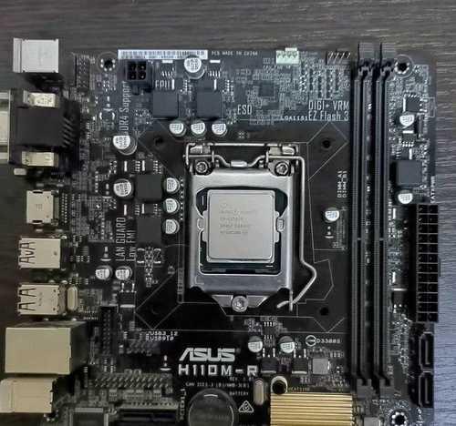 Материнская плата asus h110m-r   xeon e3 1270 v5