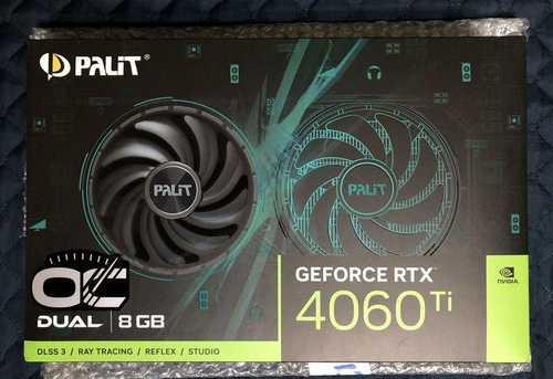 Видеокарта Palit GeForce RTX 4060 Ti Dual OC 8GB