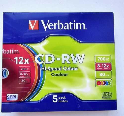 Болванка Диски CD-RW Verbatim 700Mb 12x