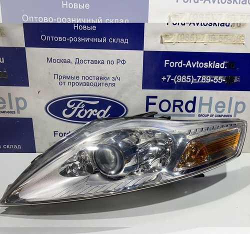 Фара левая Ford Mondeo 4 адаптив галоген