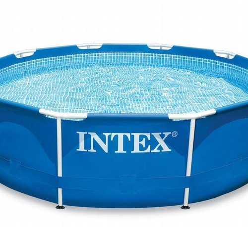 Бассейн intex 305х76 см 28200 каркасный синий