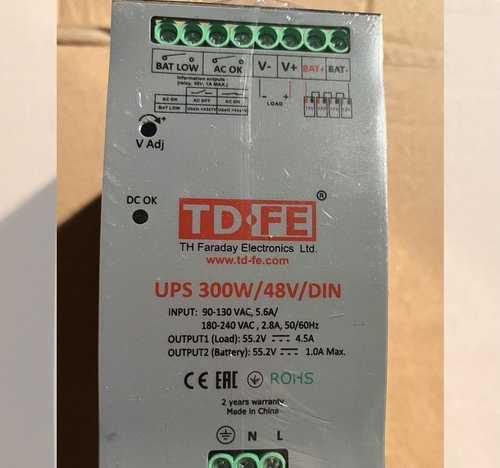 Новый ибп Faraday TD-FE 300W на DIN-рейку