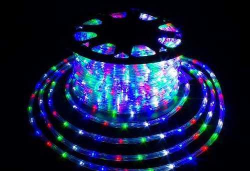 Гирлянда дюралайт 3-жилы LED 100 м цветной 10,5мм