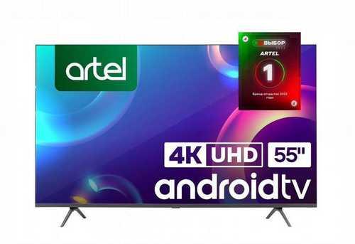 Новый 4K Смарт телевизор 55" Artel A55LU8500. Чек