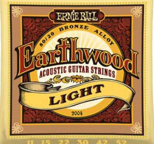 Струны Ernie Ball Earthwood 80/20 Bronze Acoustic 11-52 (2004)