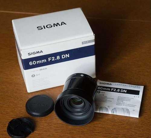 Объектив Sigma 60mm F2.8 DN для Micro 4/3