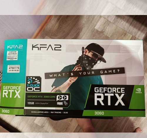 Видеокарта KFA2 rtx 3060 12gb