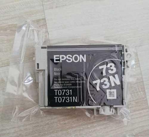 Чёрный картридж epson T0731 / Т0731 N