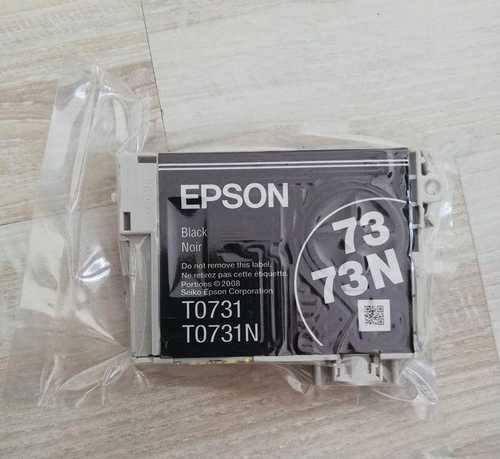 Чёрный картридж epson T0731 / Т0731 N