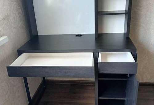 Письменный стол IKEA микке черно-коричневый