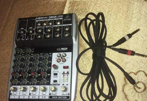 Микшерный пульт behringer xenyx q802