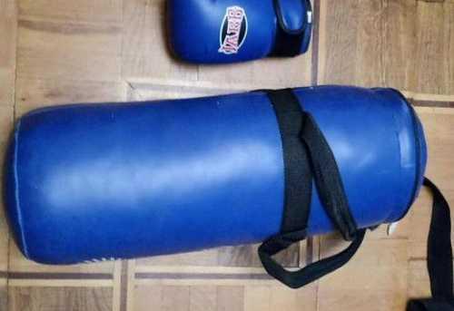 Боксерская груша с парой перчаток 8-10 лет