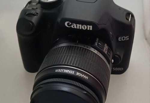 Фотоаппарат Canon EOS 500D kit 18-55mm IS б/у