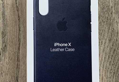 Чехол на iPhone X Leather Оригинал Новый