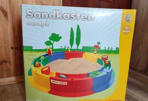 Новая песочница Полесье с игрушками