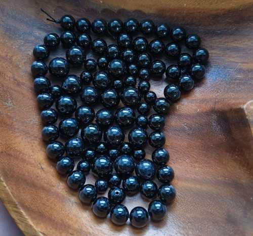 Бусины из натурального турмалина