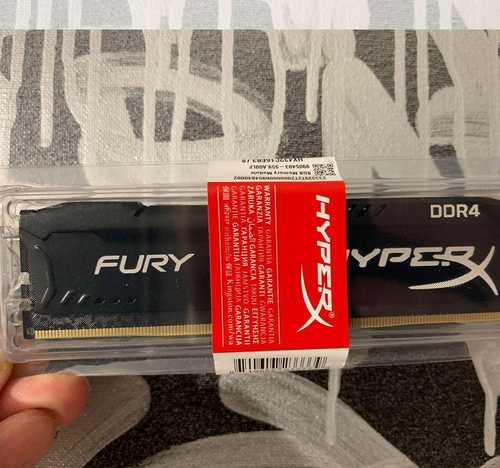 Новая ram Hyperx fury ddr4 8gb 3200mhz оперативка