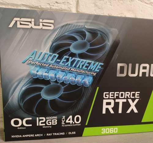 Видеокарта asus GeForce RTX3060 dual 12GB