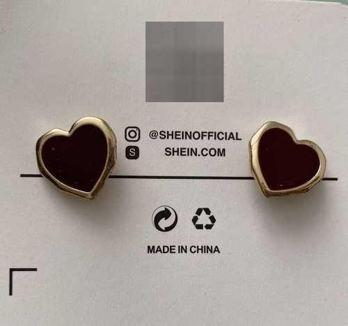 Серьги пуссеты Shein