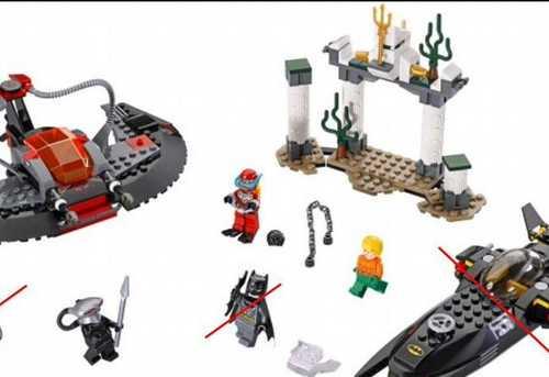 Lego Глубоководная атака Чёрной Манты 76027 -части