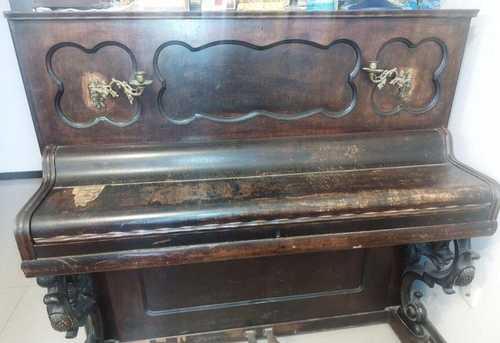 Старинное немецкое пианино 19 век