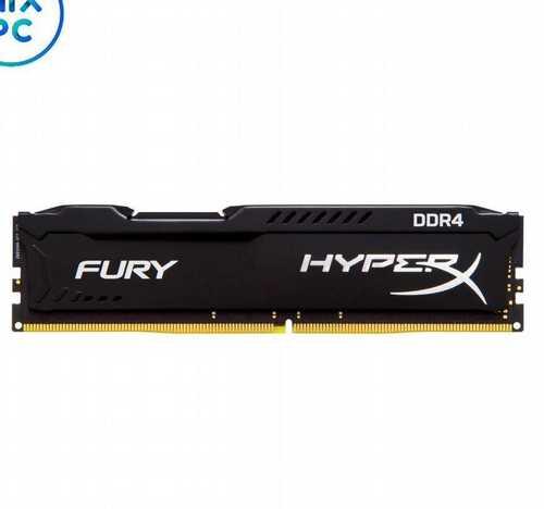 Модуль памяти DDR4 8GB 2400MHz Kingston HyperX fury Black HX424C15FB/8 Б.У