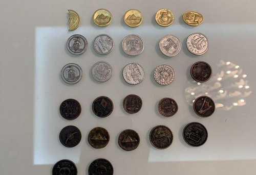 Монеты из магазинов Магнит и Пятерочка