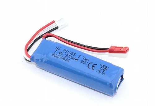 Аккумулятор Li-Pol 7.4v 751855 500mah JST