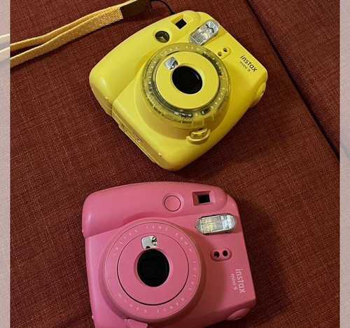 Фотоаппараты Instax Mini 9 Yellow / Pink