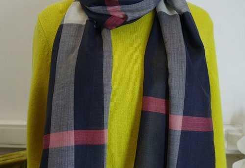 Burberry новый шарф платок шерсть шелк оригинал
