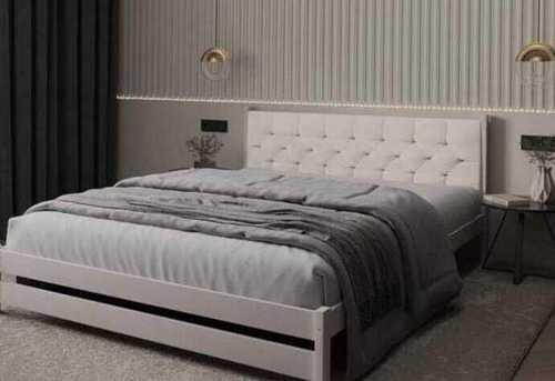 Приятная кровать для стильной спальной комнаты