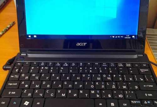 Acer Aspire One d255 2/250Gb рабочая батарея win10