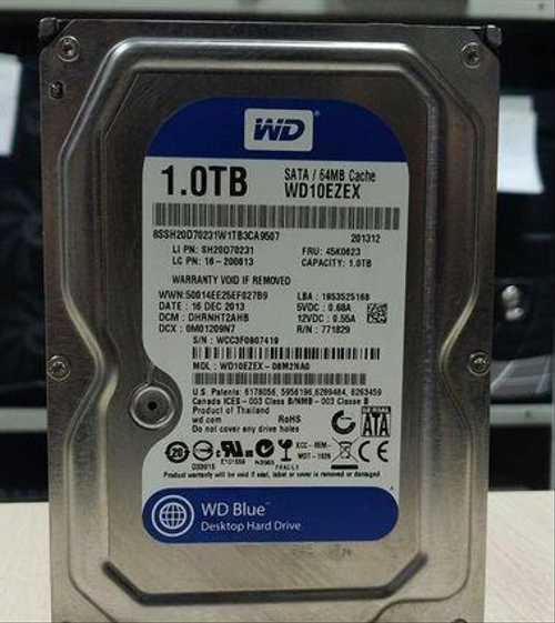 HDD Жесткий диск 1000 Gb/WD Blue/3,5"