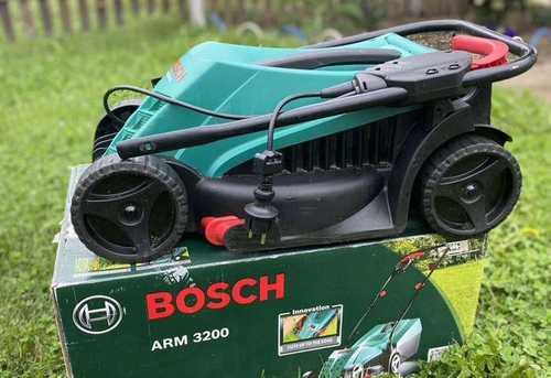 Электрическая газонокосилка Bosch с коробом