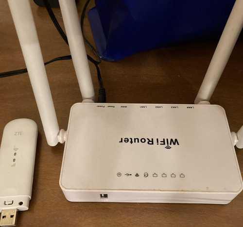 Wifi роутер с 4g модемом и выносной Mimo антенной